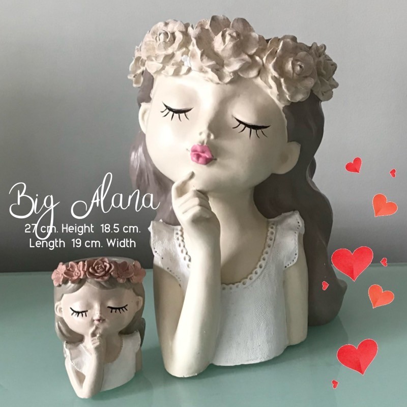BIG ALANA, BIG LEAH, BIG GRETA, BIG MAJA - Resin Planter with sealable ...