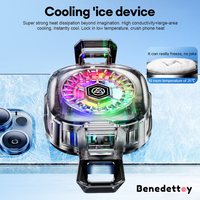 Phone Tablet Radiator Magnetic Suction Back Clip Radiator Three Level ...