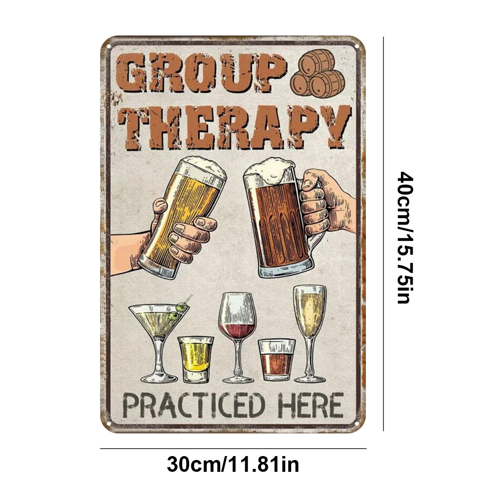 Vintage Metal Alcohol Tin Sign Rectangular Iron Painting Wall Home Bar ...