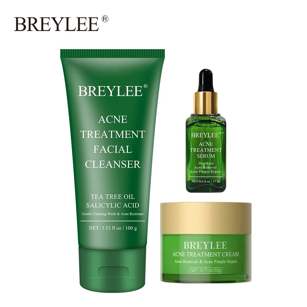 Breylee Acne Treatment Oil Control Set 3Pcs (Acne Facial Cleanser ,Acne Serum, Cream) | Shopee ...