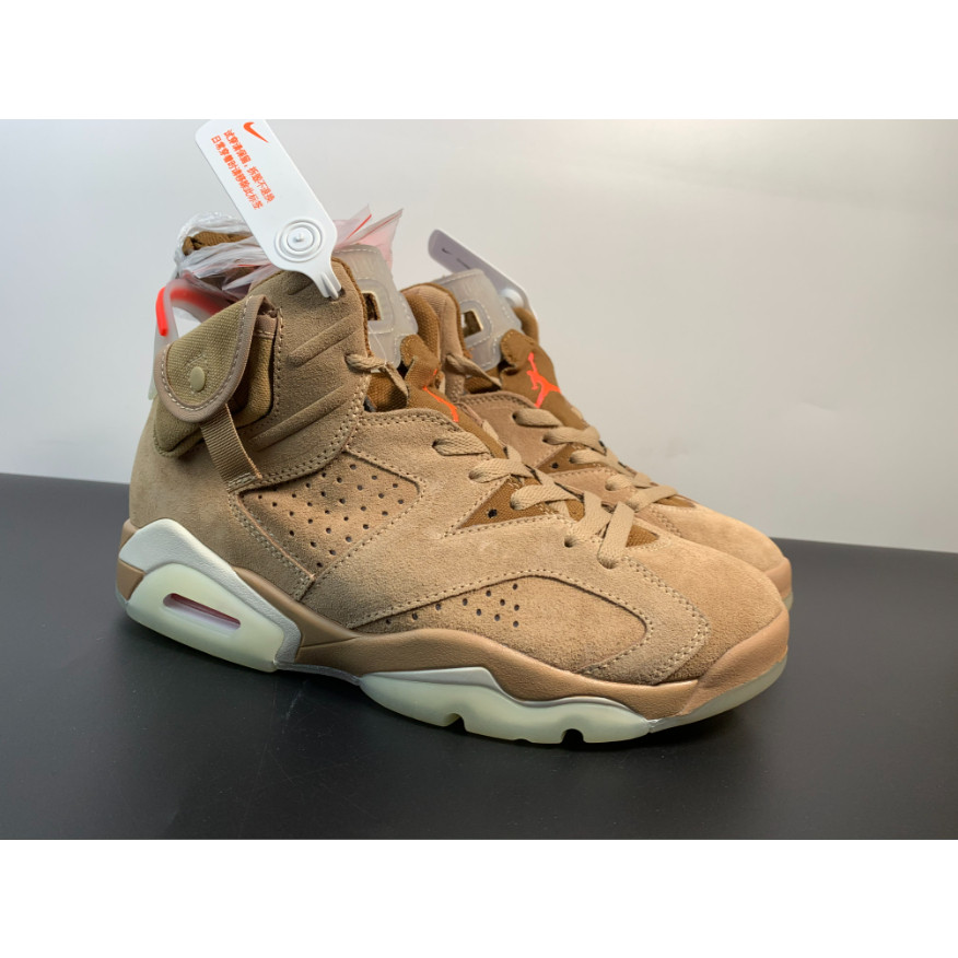 Hot sale Travis Scott x Air Jordan 6 Retro "British Khaki" Men's AJ6 ...