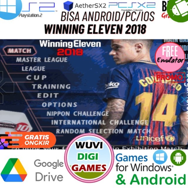 Selling PS2 Winning Eleven 2018 Games | Can be used on PC / Android ...