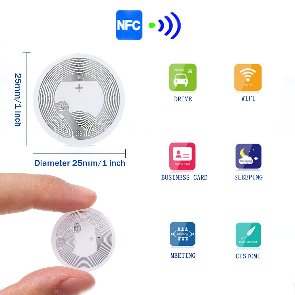 NFC Tags 213 High-frequency Chip Electronic Label Sticker Chip ...