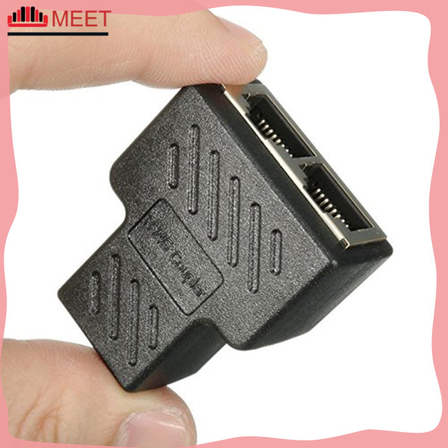 MET RJ45 Splitter Adapter 1 to 2 Dual Female Port CAT 5/CAT 6 LAN ...