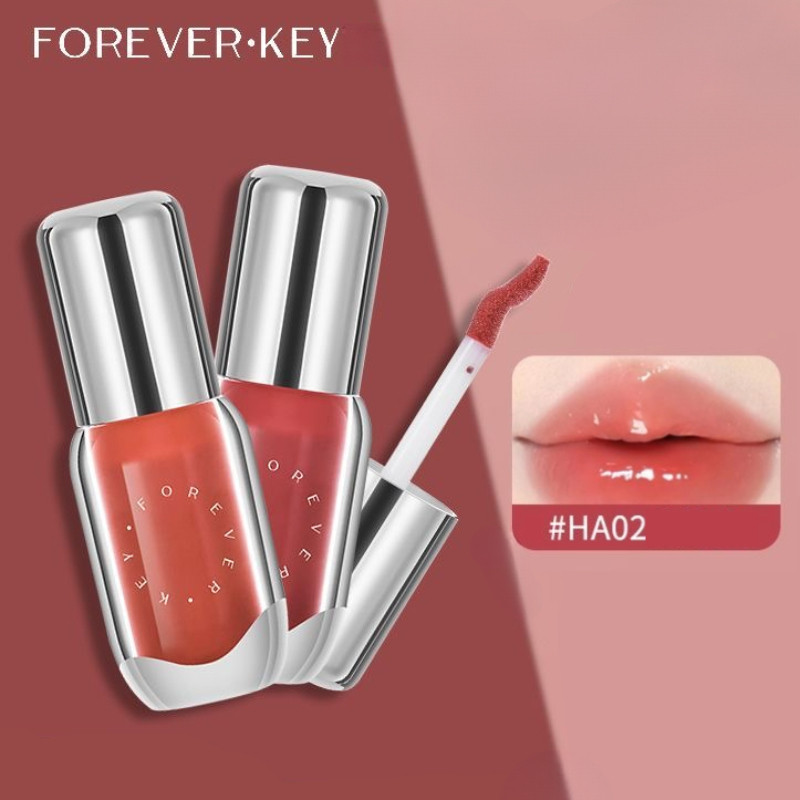 FOREVER KEY Lip Gloss Mirror Lip Essence Water Glow Reduce Lip Lines ...