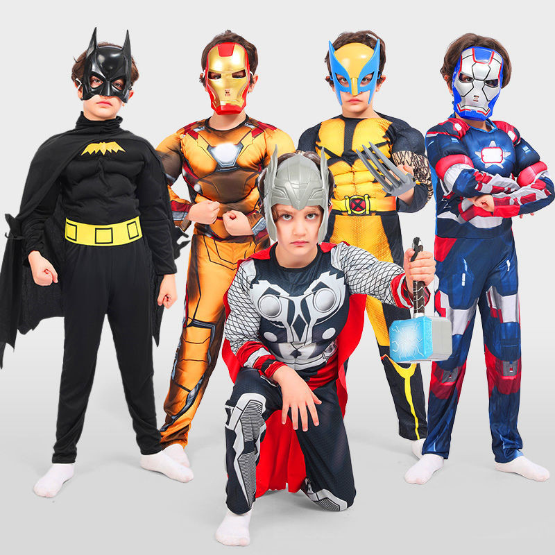 Cosplay costumes for children, Spider Man, Iron Man, Venom, Thor ...