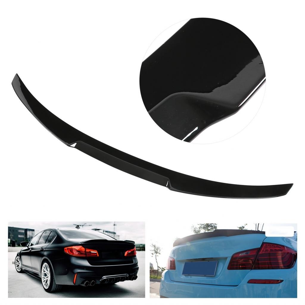Bacony Rear Trunk Wing Spoiler Lip Glossy Black for 5 Series F10 Sedan ...