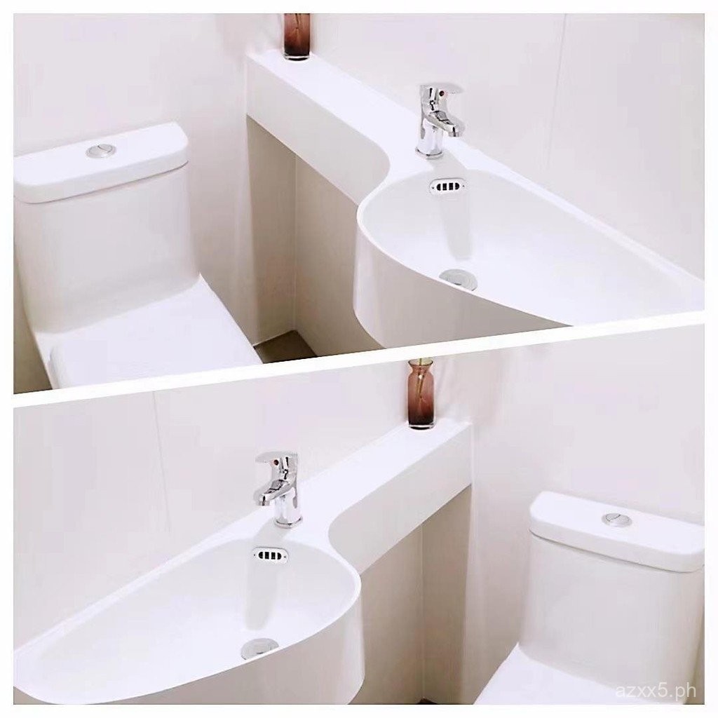 Bathroom Integrated Water Drop-Shaped Basin Japanese Style Wash Basin ...