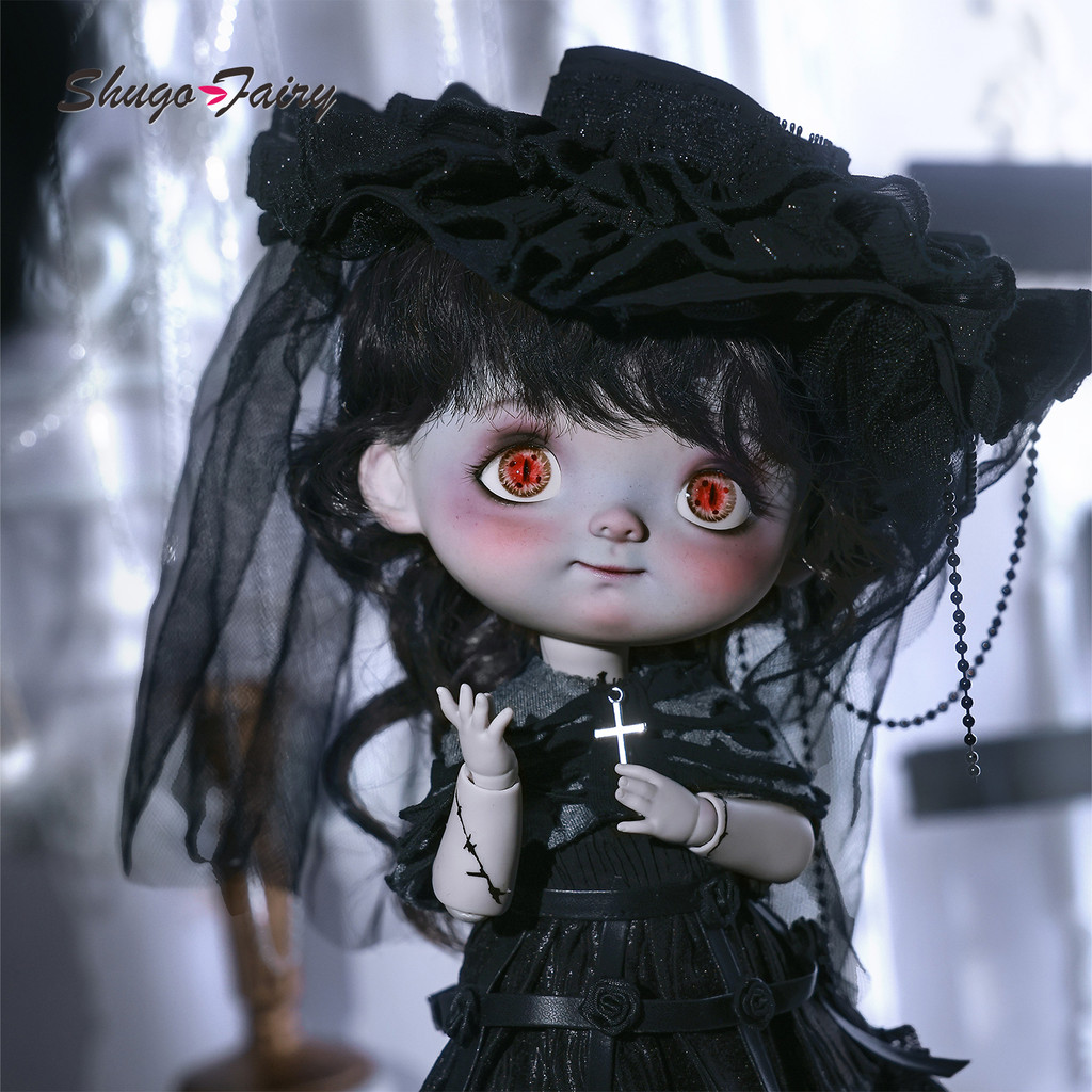 ShugaFairy Meng 1/6 Bjd Dolls Sacrificial Maiden Big Head Horror Night ...