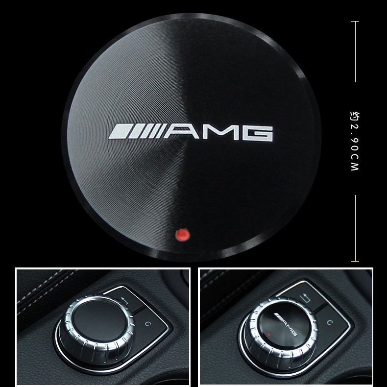 Mercedes Benz Grade E grade C GLA/CLA/GLK/A/B 29mm Metal AMG Multi Media Air Conditioner Knob ...