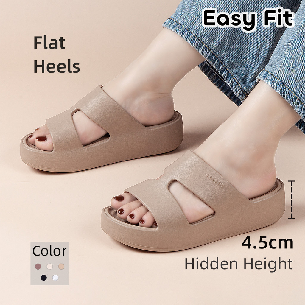 Easyfit Slippers for Women Platform 4.5cm Chunky EVA Sandals Street ...