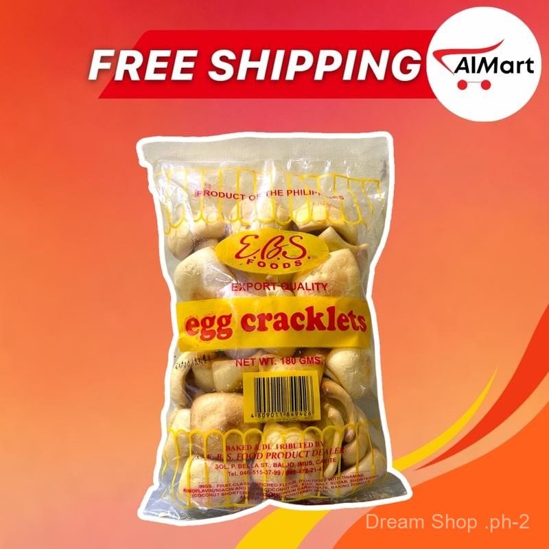 EGG CRACKLETS BISCUIT (180 GRAMS) | Shopee Philippines