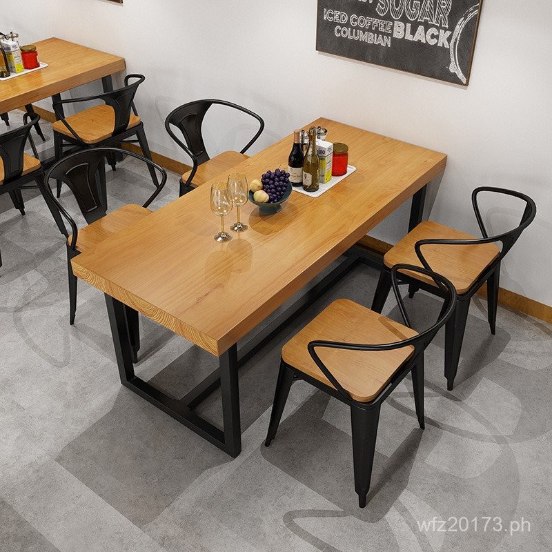 Solid Wood Milk Tea Shop Modern Hot Pot Restaurant Cafe Restaurant ...
