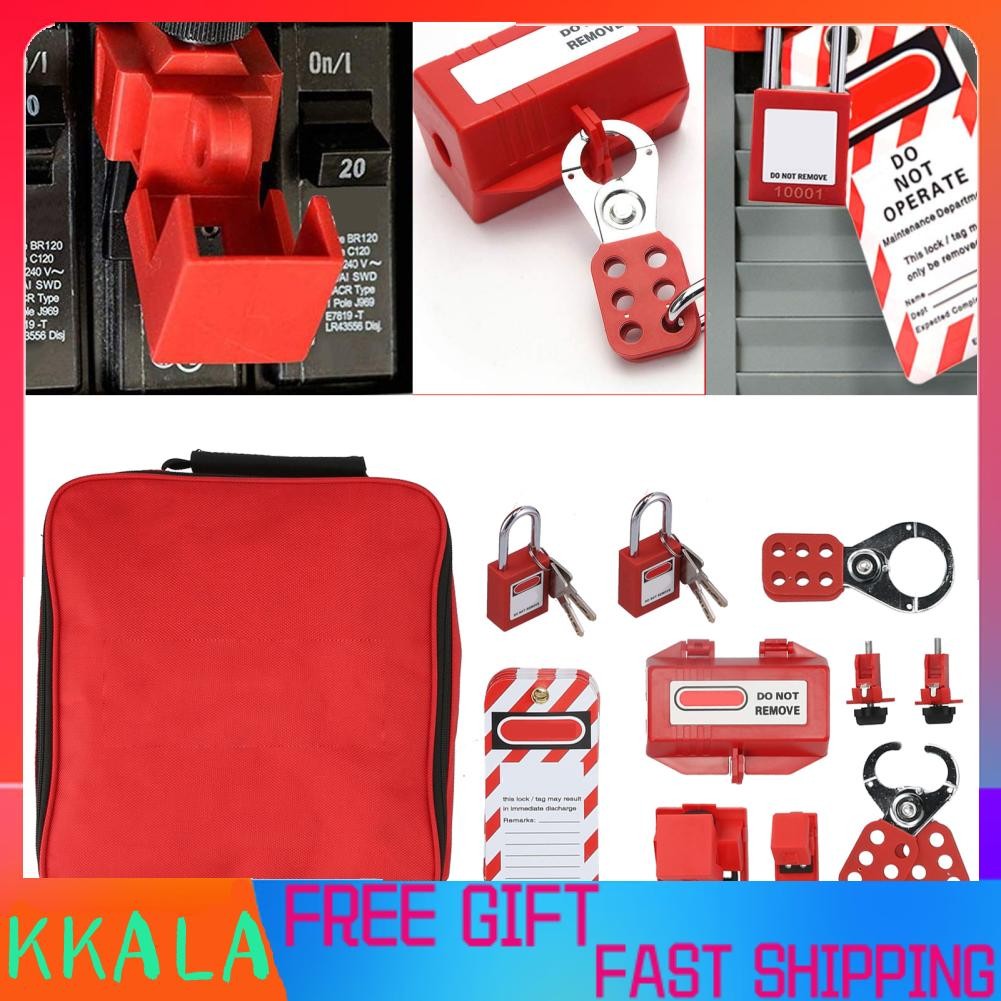 kkala-ph Circuit Breaker Lockout Safety Hasp Lock Electrical Set for ...