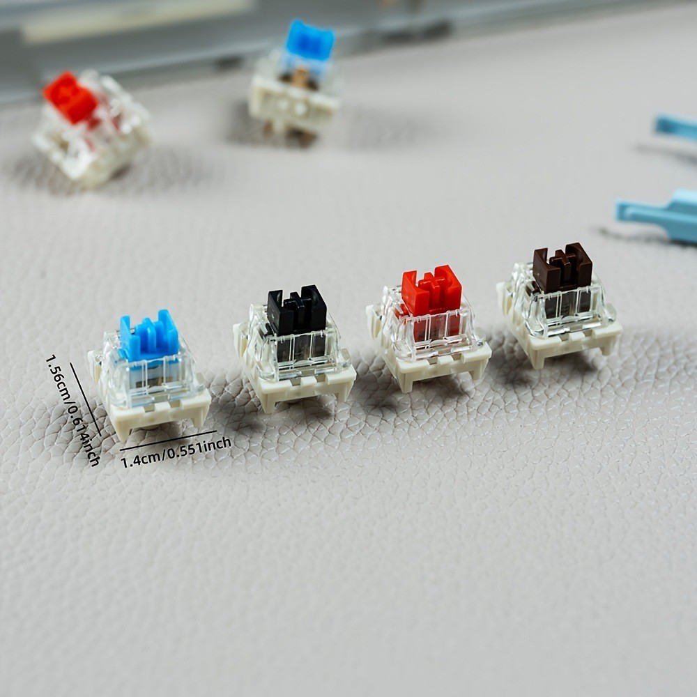 Outemu Switches 3 Pin Mechanical Keyboard for Keycaps Shaft Red Blue ...
