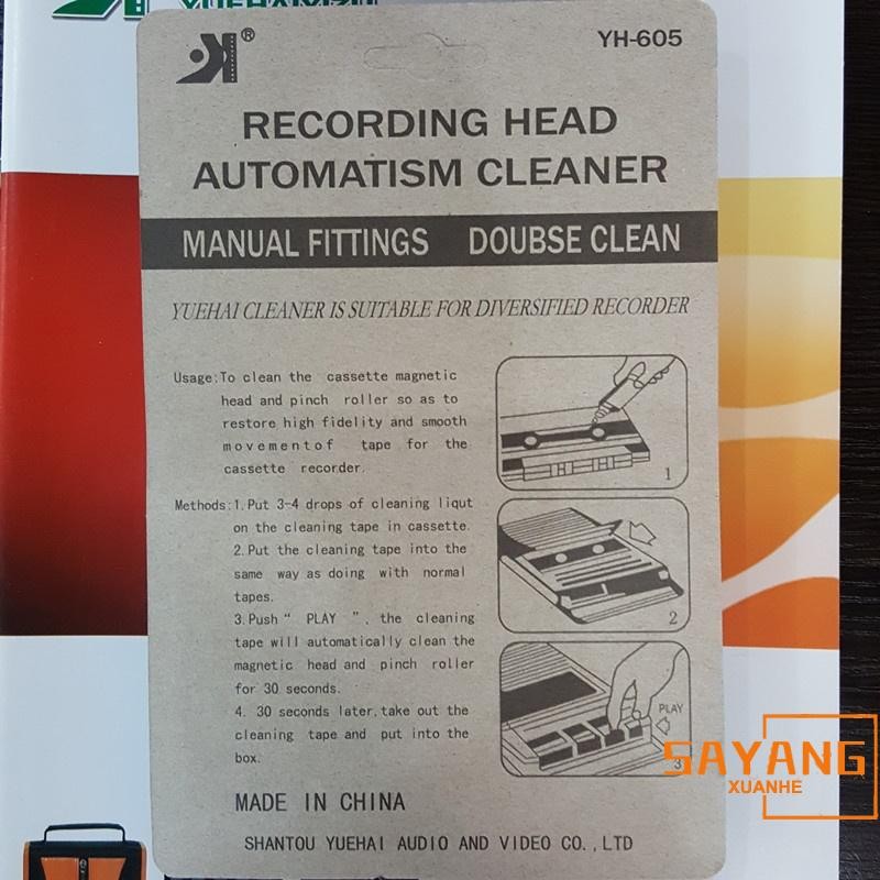 Carcassetteadaptor Top Line Audio Cassette Tape Head Cleaner Audio ...