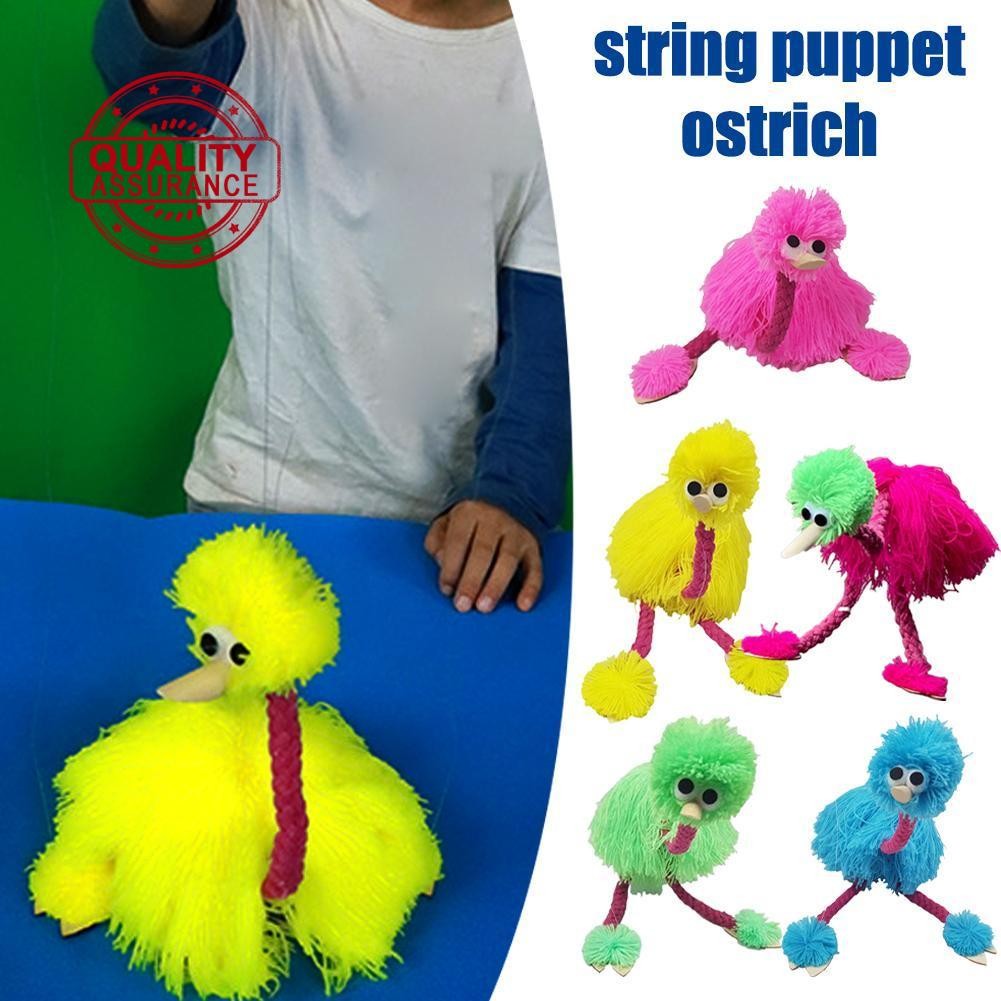 Traditional Puppet String Puppet Furry Ostrich Toy Interesting And ...