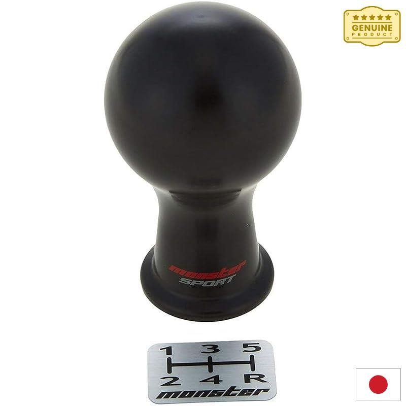 MONSTER SPORT Monster Shift Knob Type A (spherical) Black M10xP1.5 ...