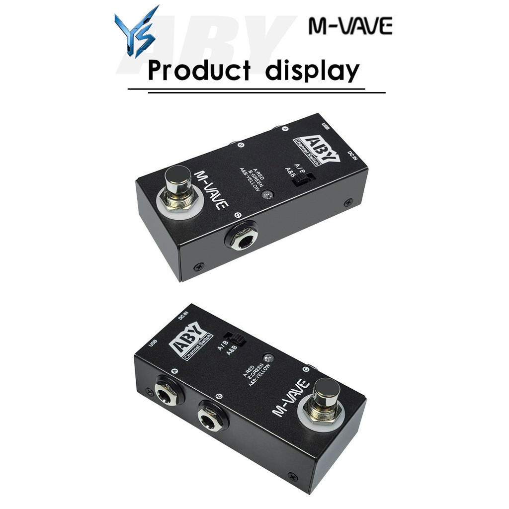 M-VAVE ABY BOX Electric Guitar Pedal:Full-featured line selection ...