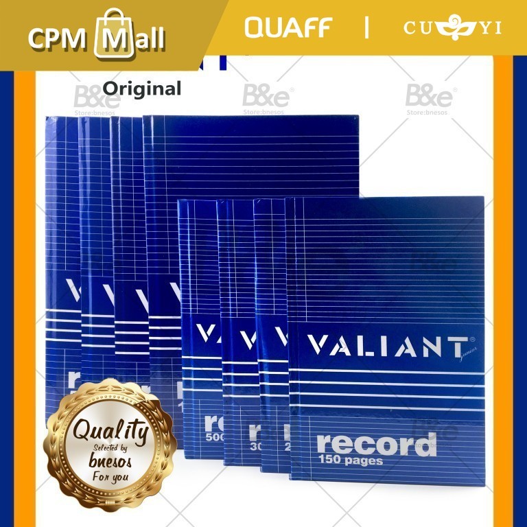 Valiant Record Book Junior And Big 150 | 200 | 300 | 500 Pages ...