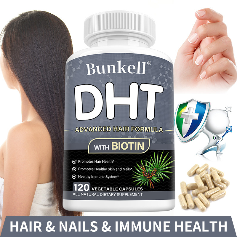 Bunkell DHT Supplement - Contains Biotin - Supports Hair Growth and ...