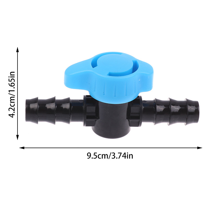 TFPH 6Pcs 16MM Drip Irrigation Barbed Valve Hose Valve Garden Tap Drip ...