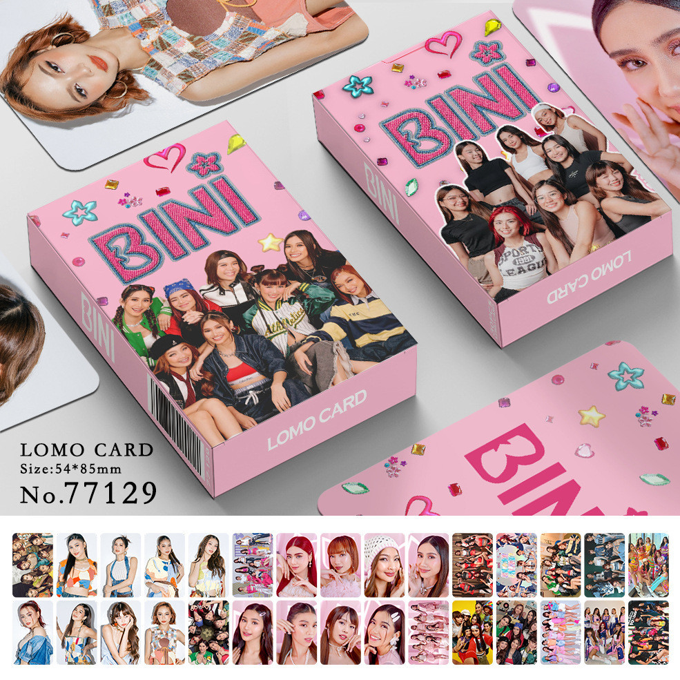 Philippines BINI Double-sided Lomo Card Photocard 30pcs/box | Shopee ...