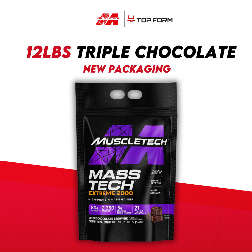 Muscletech Mass Tech Extreme 2000 6lbs Muscle Tech Masstech Gainer ...