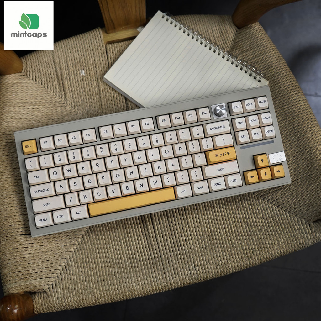 Mintcaps Honey BEE keycaps WOB yellow white XDA profile PBT Japanese ...