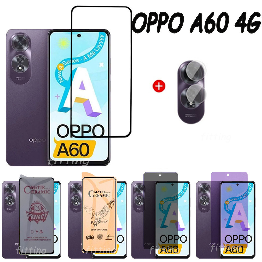 OPPO A60 Tempered Glass Screen Protector For OPPO A60 4G A6 0 A60 Full ...