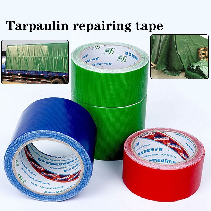 Super Strong Fiber Tarpaulin Repair Tape Strong Canvas Waterproof Rain ...