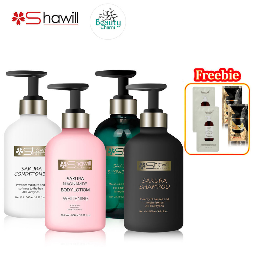 Shawill 500ml Lotion Shampoo Conditioner Hair Face and Body Skin Care ...