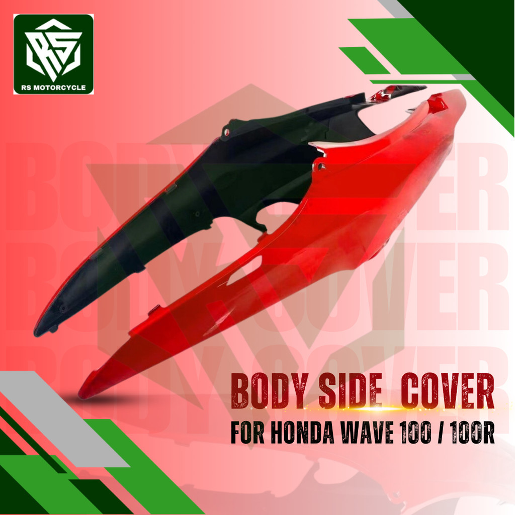 [RS MOTORCYCLE] MOTORCYCLE PARTS LONG SIDE COVER BODY COVER WAVE 100 ...