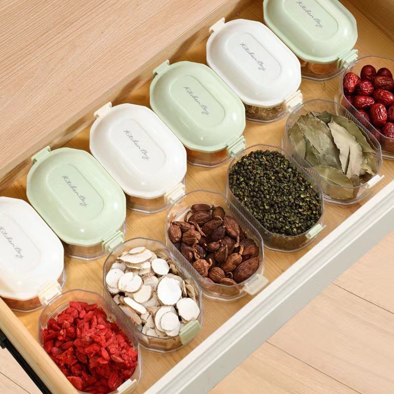 1/2/3 Layers Fresh-keeping Spice Storage Box Multi-Layer Ginger Garlic ...