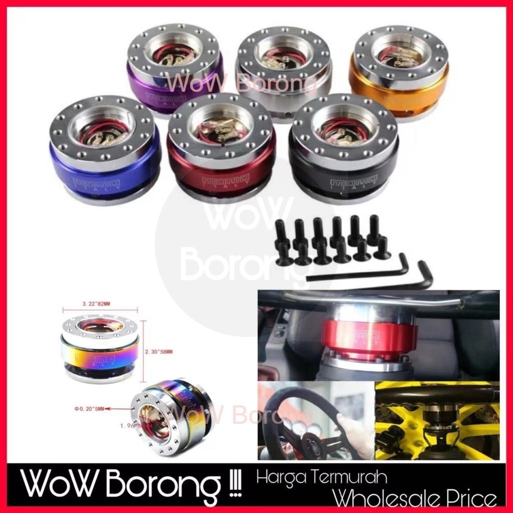 Snap Off Quick Release Boss Kit Hub Adapter Fits MOMO OMP Steering Wheel Release | Shopee ...