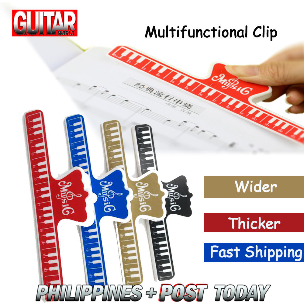 Colorful Music Sheet Clip Movement Fixed Clips Book Paper Holder for ...