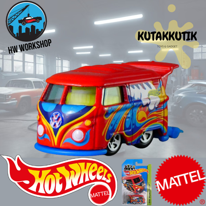 MERAH Hotwheels Car Van VW Volkswagen Kool Kombi Red 2014 HW Workshop ...