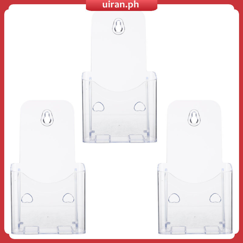 Document Display Stand 2 Pcs Vertical Wall File Organizer Clear Flyer ...