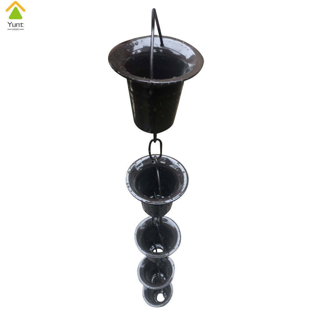 RS Garden Temple Villa Rain Chains Ring Drop Drainage Rainbell Chain ...