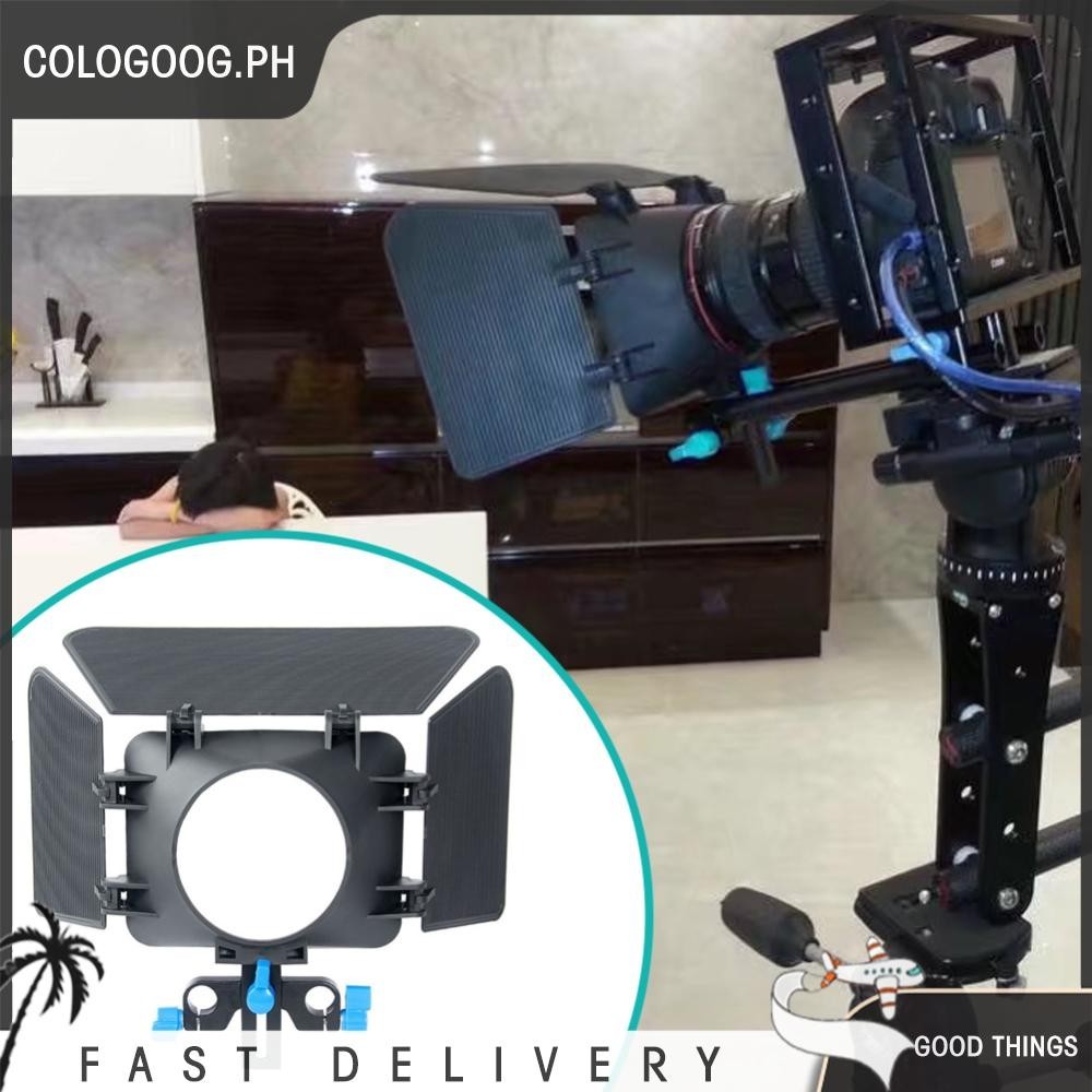 M1 Matte Box Camera Shade for 15mm Rail Rod Follow Focus Rig Cage ...