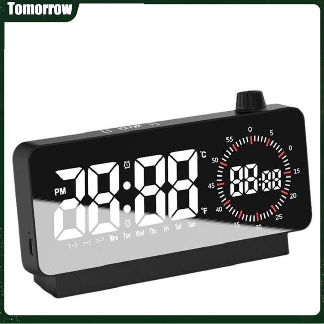 TOG 6.3"LED Digital Alarm Clock, Rechargeable Battery Operated ...