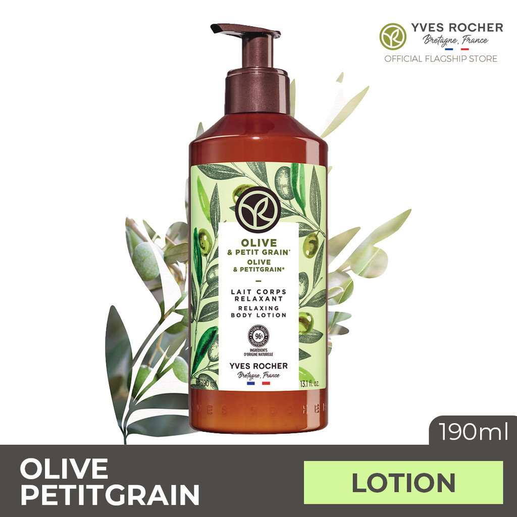 Yves Rocher Olive Petitgrain Relaxing Body Lotion - 390ml Natural ...