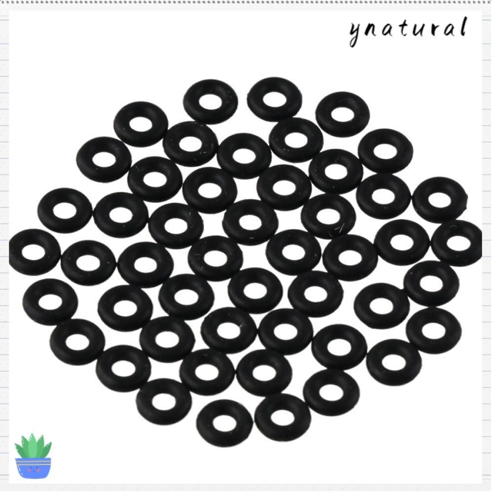 YNATURAL 50PCS Rubber O-Ring Kit, Nitrile Rubber Black Washer Gasket ...