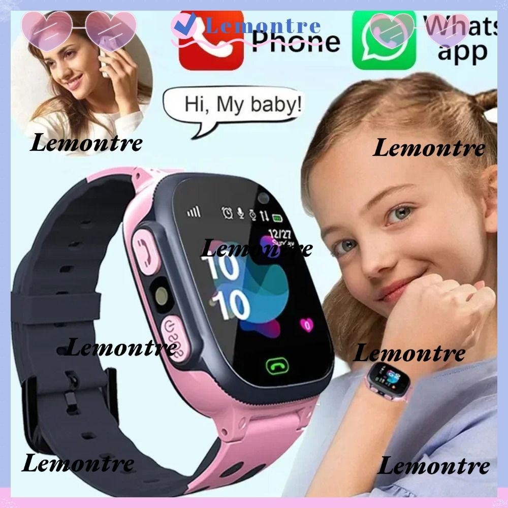 LEMONTRE Kids Watches, GPS SOS SIM Card Kids Smart Watch, Call Clock ...