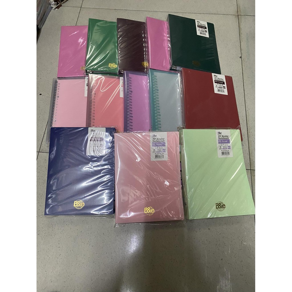 B&E Binder Notebook With Loose Leaf Refillable Binder Notebook A5 ...