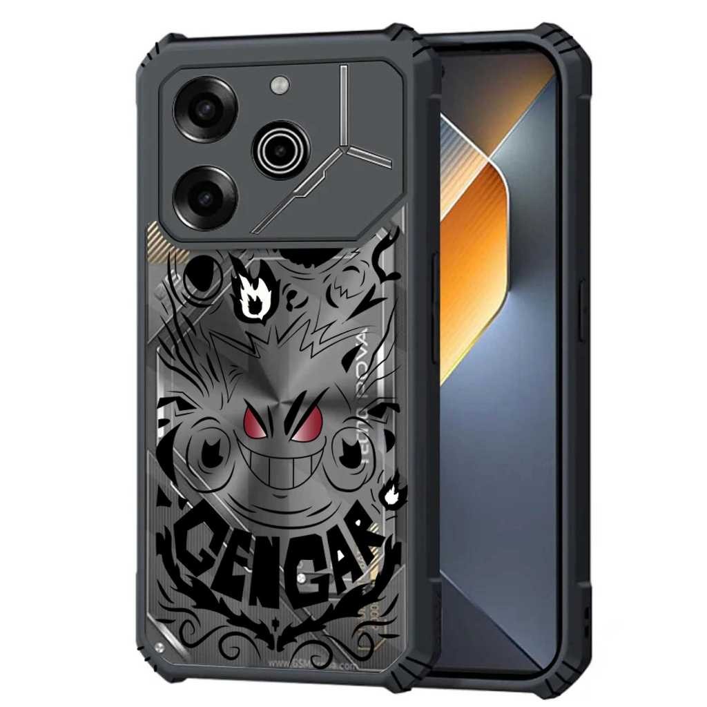 [Ready Stock] Transparent Phone Case for Tecno Pova 6 Neo Li7 6 Pro Li9 5 Pro 4 Pro Pova 3 Neo 3 ...