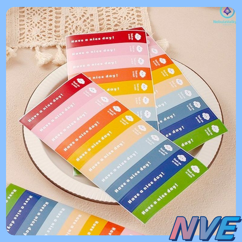 NVE Rectangular Thank You Sticker Gift Box Sealing Sticker Mini Label ...