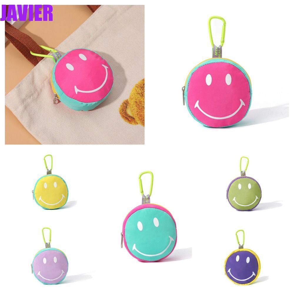 JAVIER Smiling Face Coin Purse, Smile Candy Color Small Round Purse ...