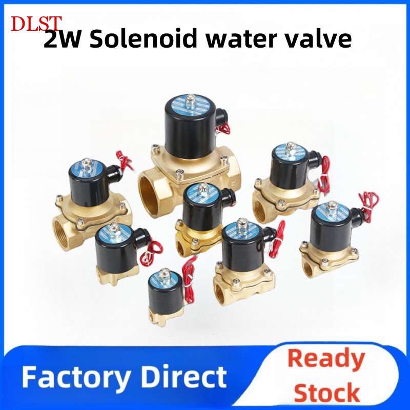 2W250-25 Two Way Electric Solenoid Valve Normally Closed 220V 12V 24V 110V For Water Air 2W160 ...