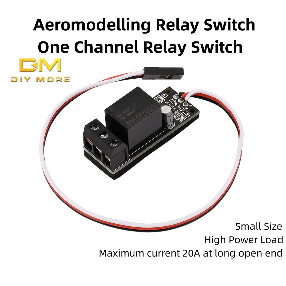 DIYMORE 20A RC Air Model Switch Relay PWM Air Light Controller Receiver ...